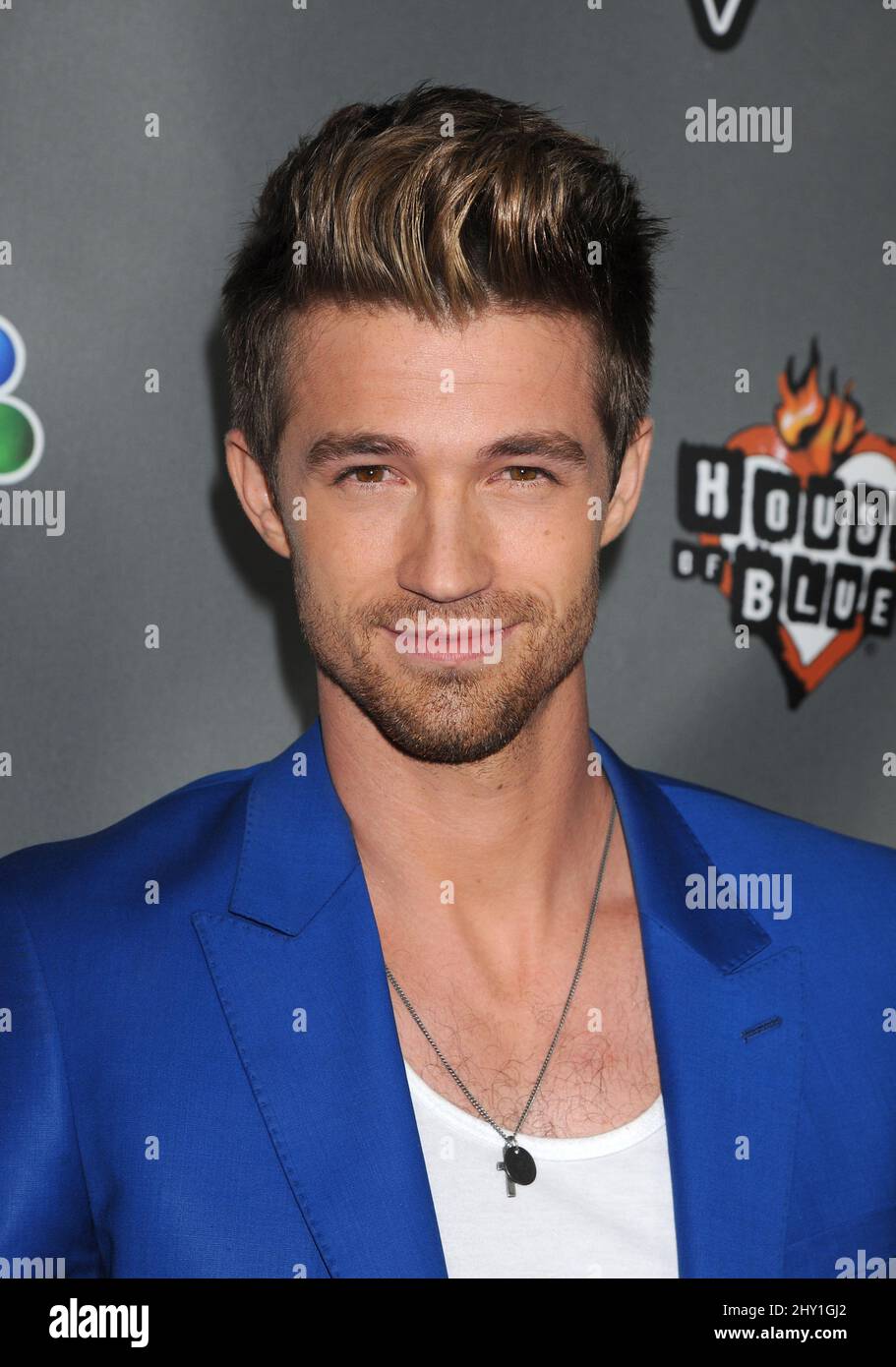 Josiah Hawley arrives at 'The Voice' season 4 red carpet event at the ...