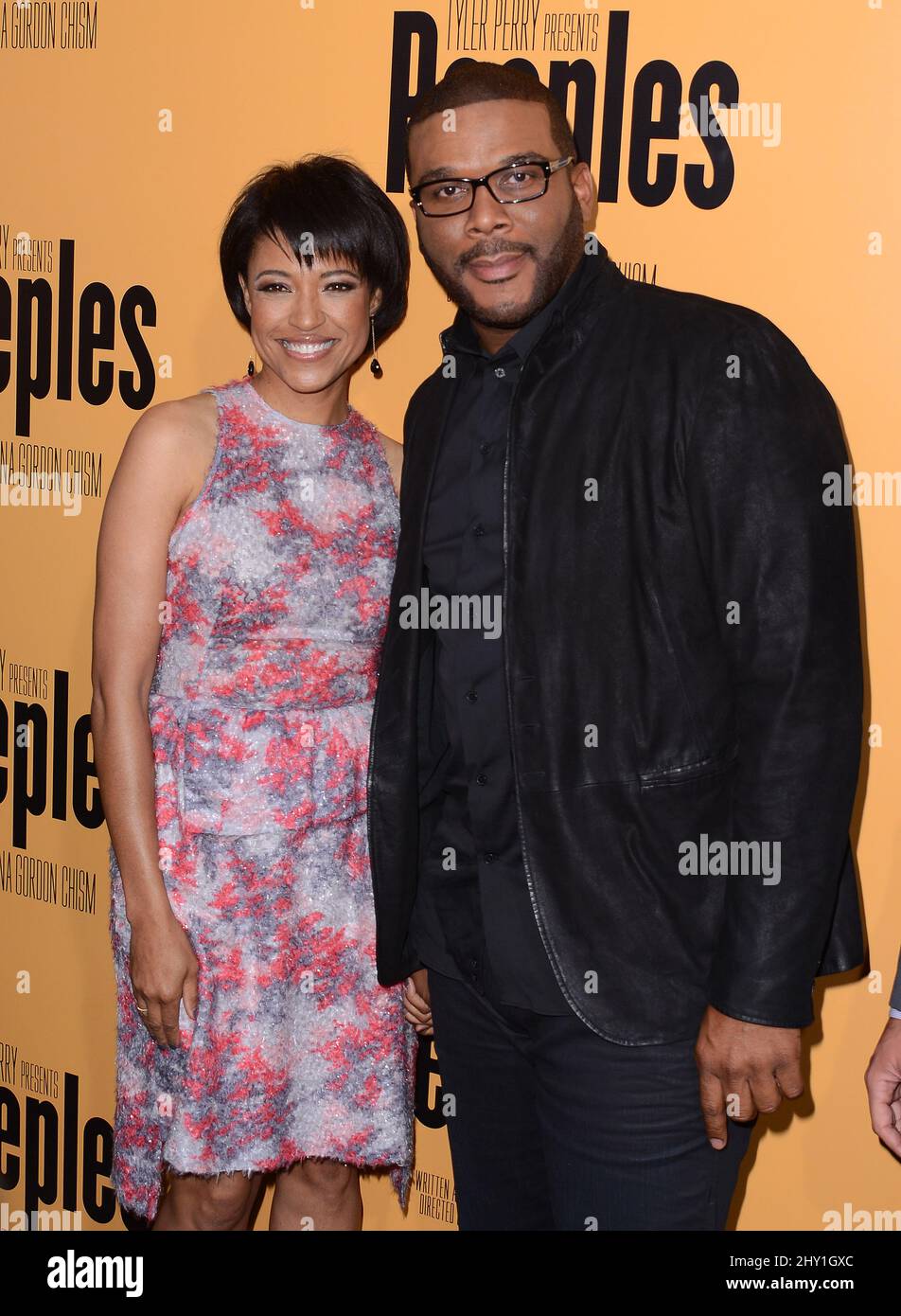 Tyler Perry arrives at the world premiere of 'Peeples' at the ArcLight ...