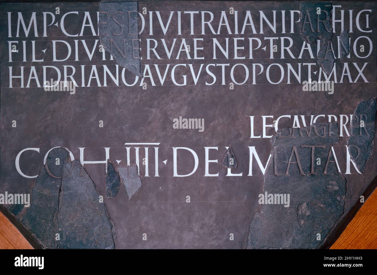 Roman building inscription at Hardknott Roman Fort - an archeological ...