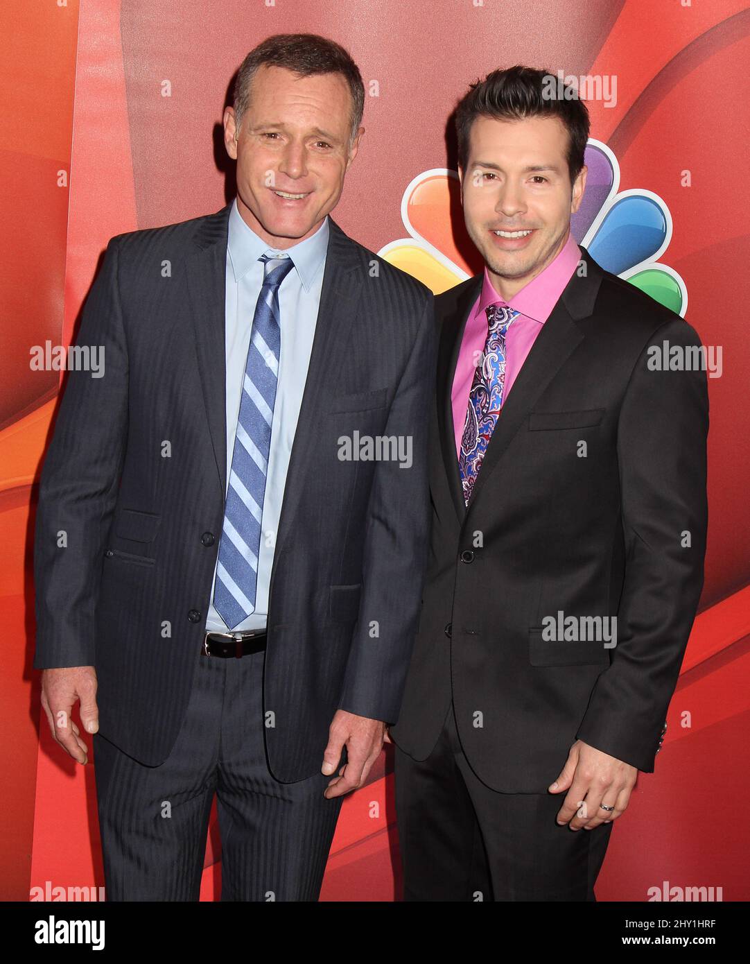 Jason Beghe and Jon Seda attends the NBC Network 2013 Upfront at Radio ...