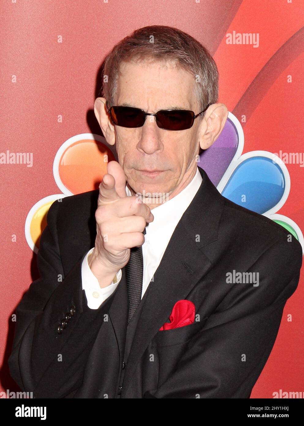 Richard Belzer attending the 2013 NBC Upfront presentation in New York ...