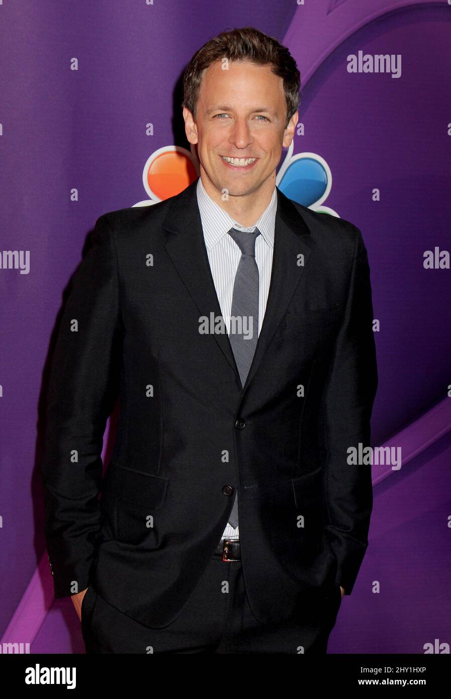 Seth Meyers attending the 2013 NBC Upfront presentation in New York ...