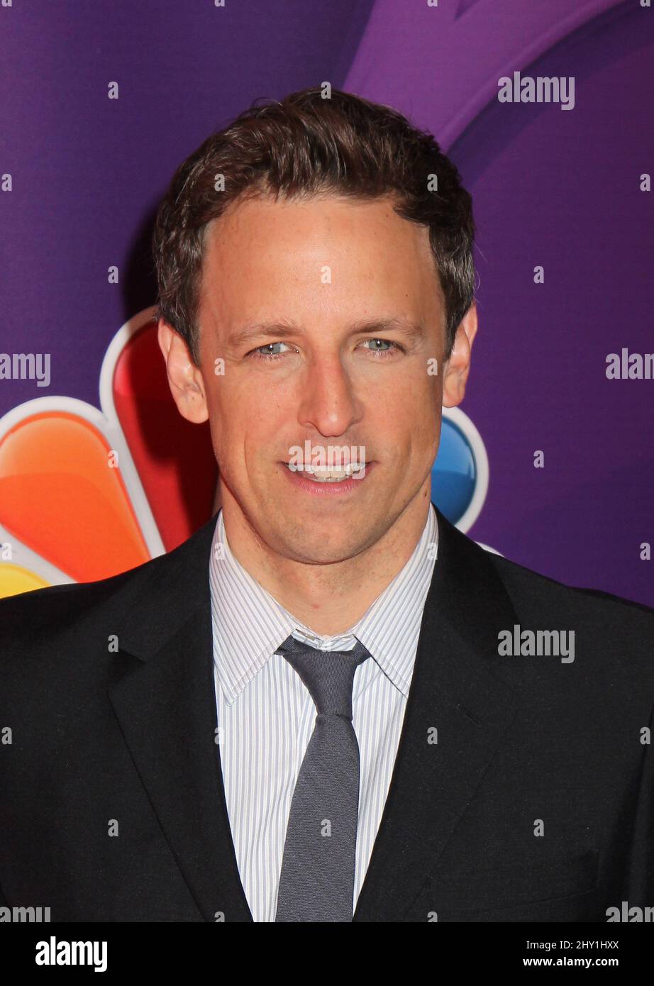 Seth Meyers attending the 2013 NBC Upfront presentation in New York ...