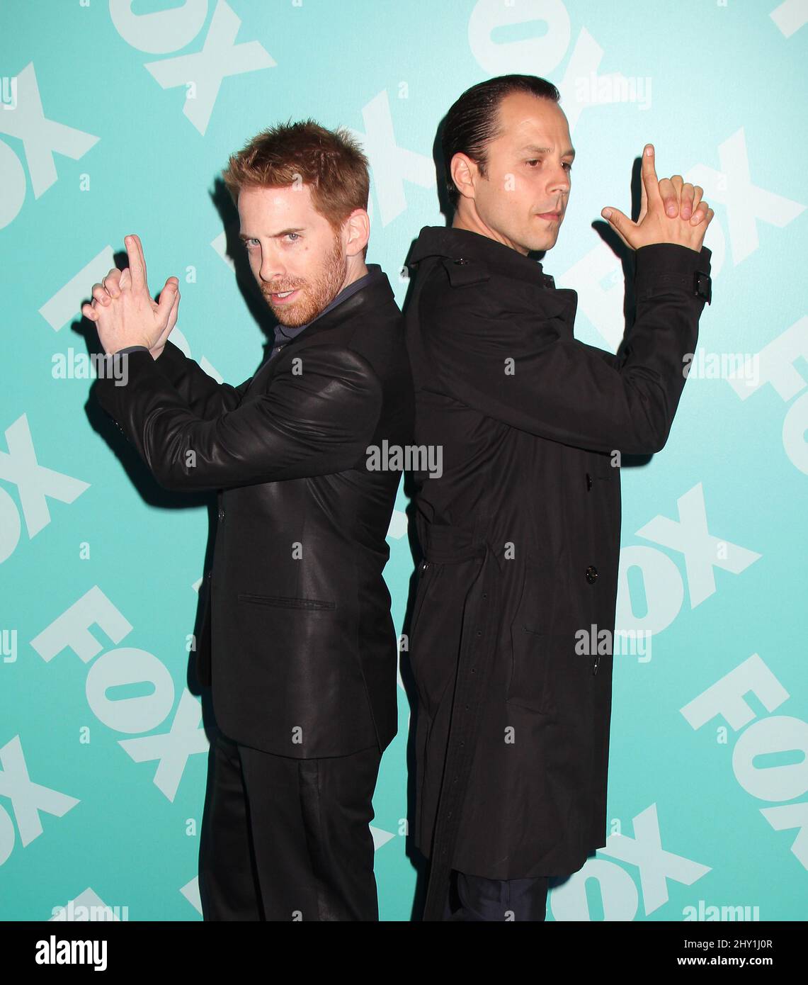 Seth Green and Giovanni Ribisi arriving for the FOX 2013 Upfront ...