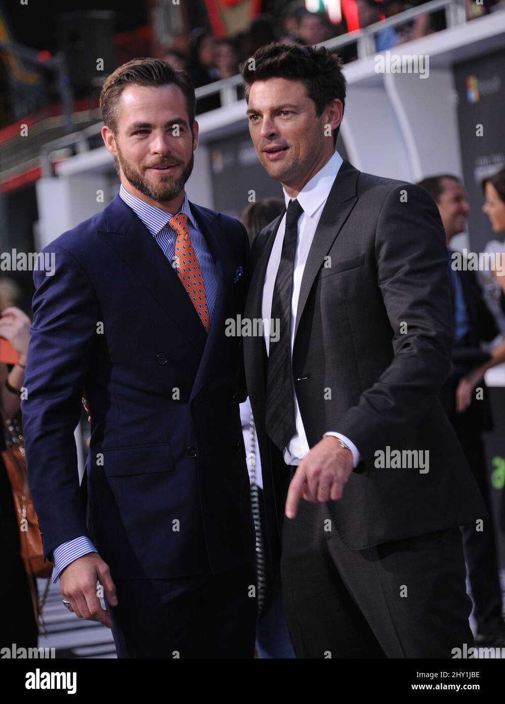 Chris Pine & Karl Urban attending the premiere of "Star Trek: Into ...