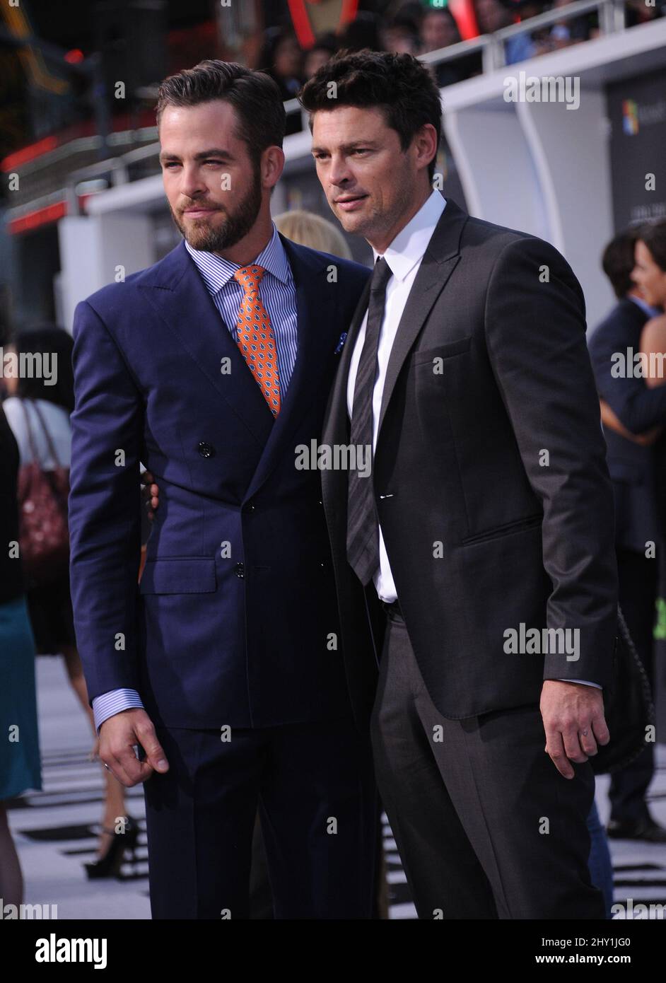 Chris Pine & Karl Urban attending the premiere of "Star Trek: Into ...