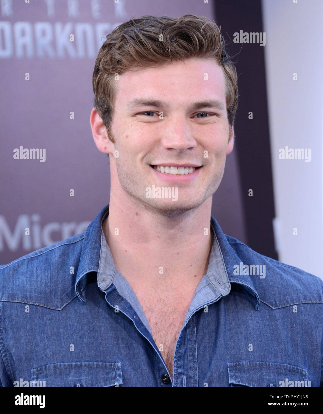 Derek Theler attending the premiere of "Star Trek: Into Darkness" in ...
