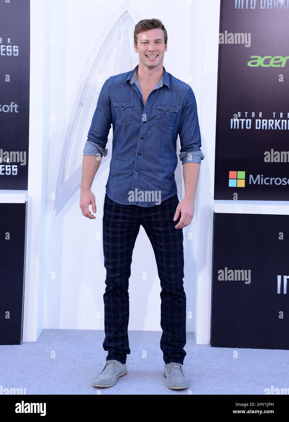 Derek Theler attending the premiere of "Star Trek: Into Darkness" in ...