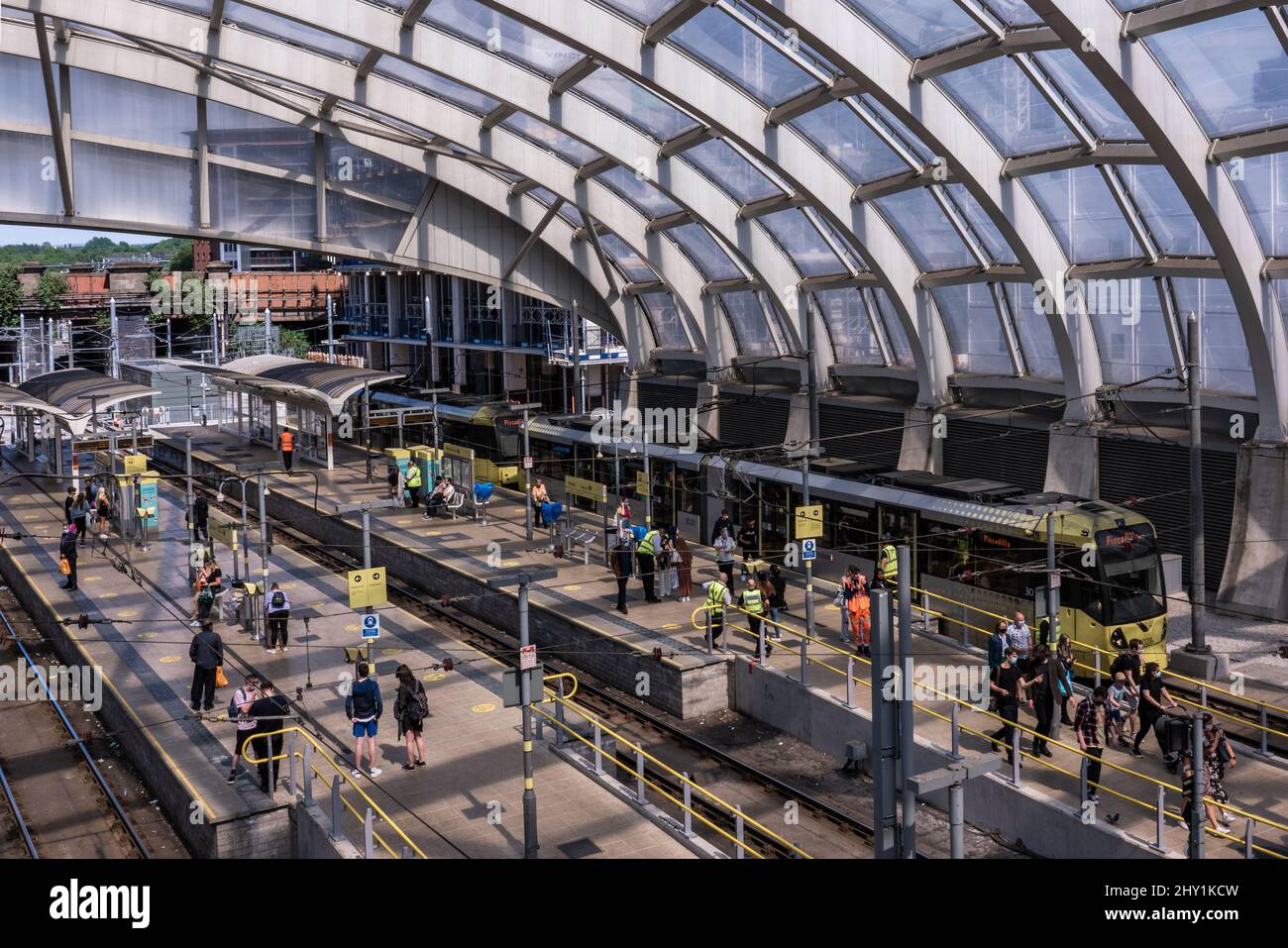 Victoria Station, one of the main transportation hubs in Manchester ...