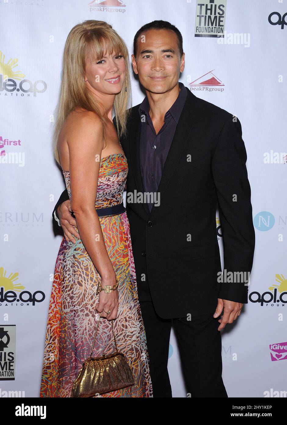 Mark Dacascos & Julie attending theTime For Hope Gala in Beverly Hills ...