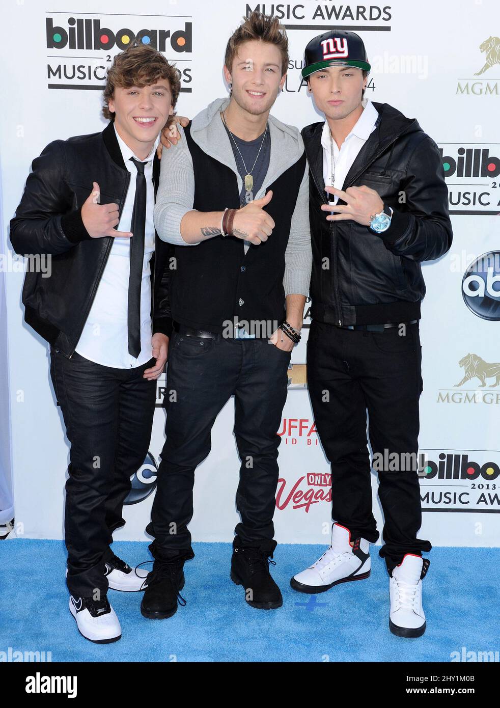 Emblem3 arriving at the 2013 Billboard Music Awards held at MGM Grand ...