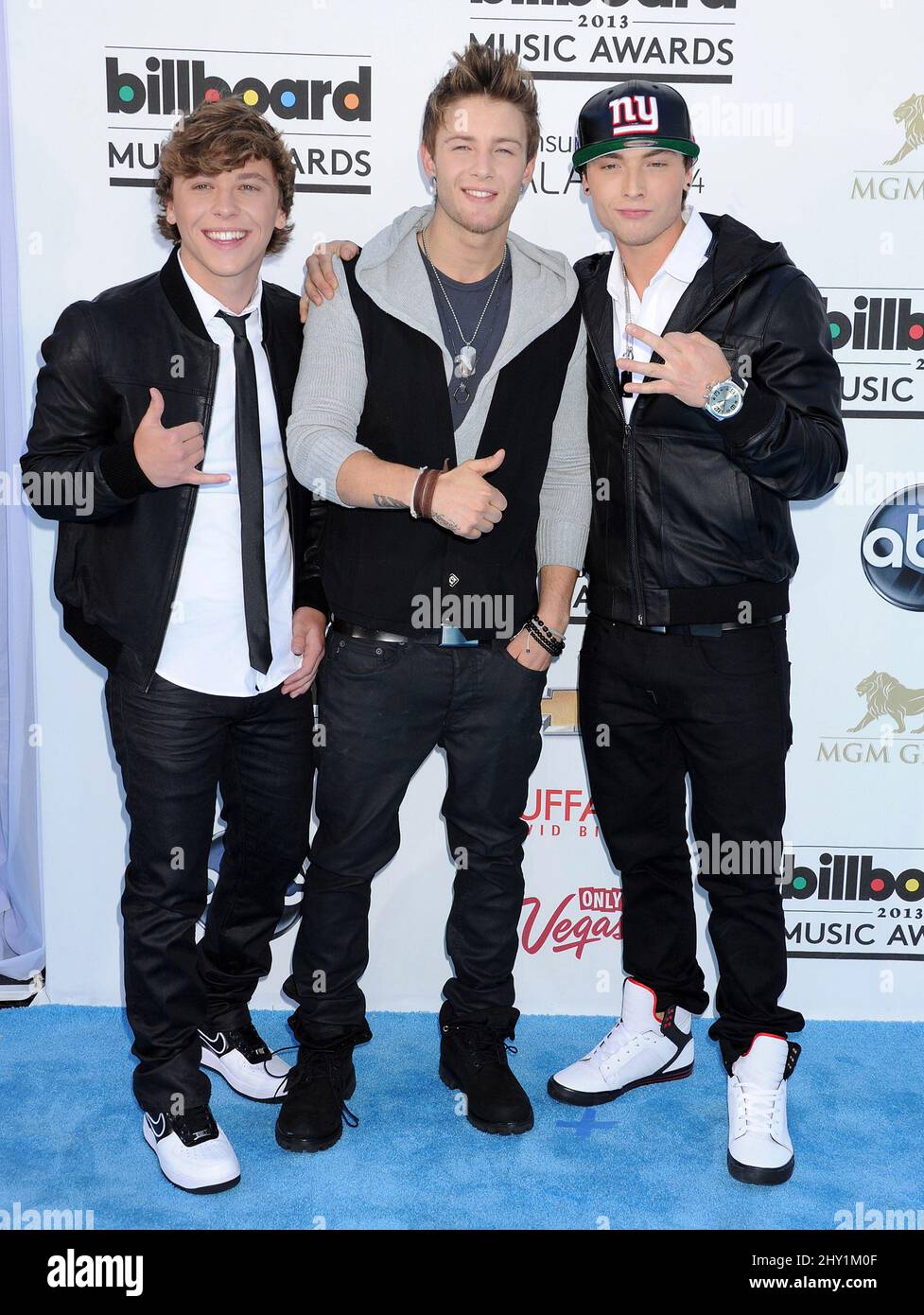 Emblem3 arriving at the 2013 Billboard Music Awards held at MGM Grand ...