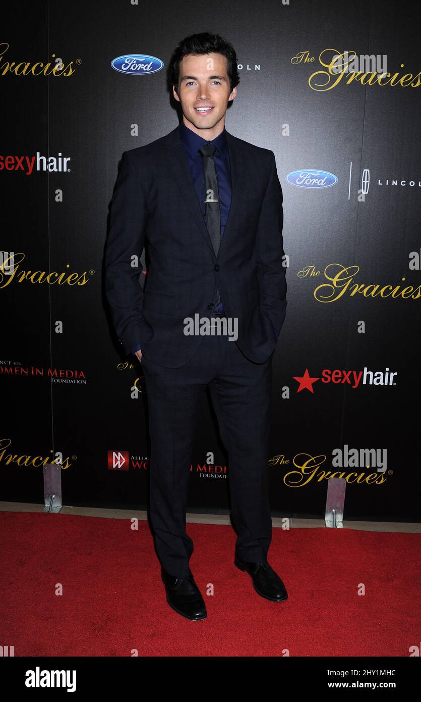 Ian Harding attends the 2013 Gracie Awards Gala held at the Beverly ...