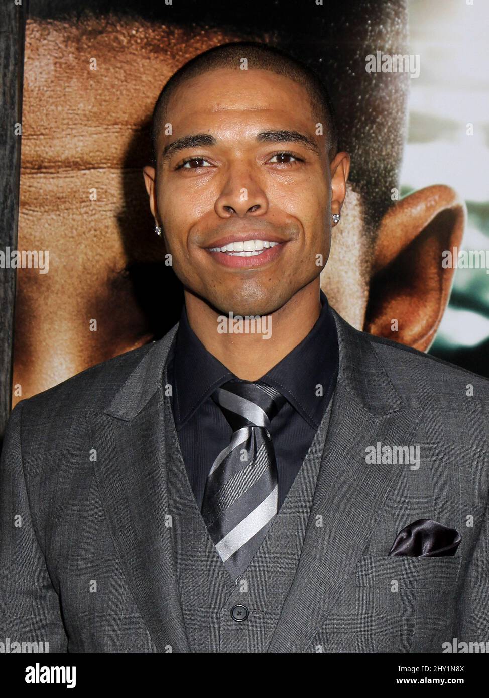 Caleeb Pinkett attending the premiere of "After Earth" in New York ...