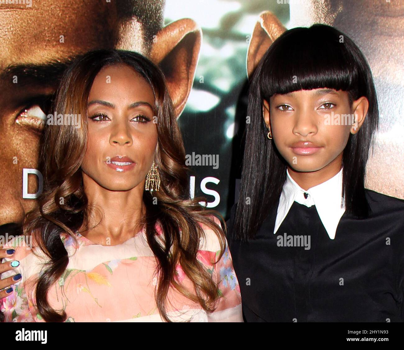 Jada Pinkett Smith and Willow Smith attending the premiere of "After ...