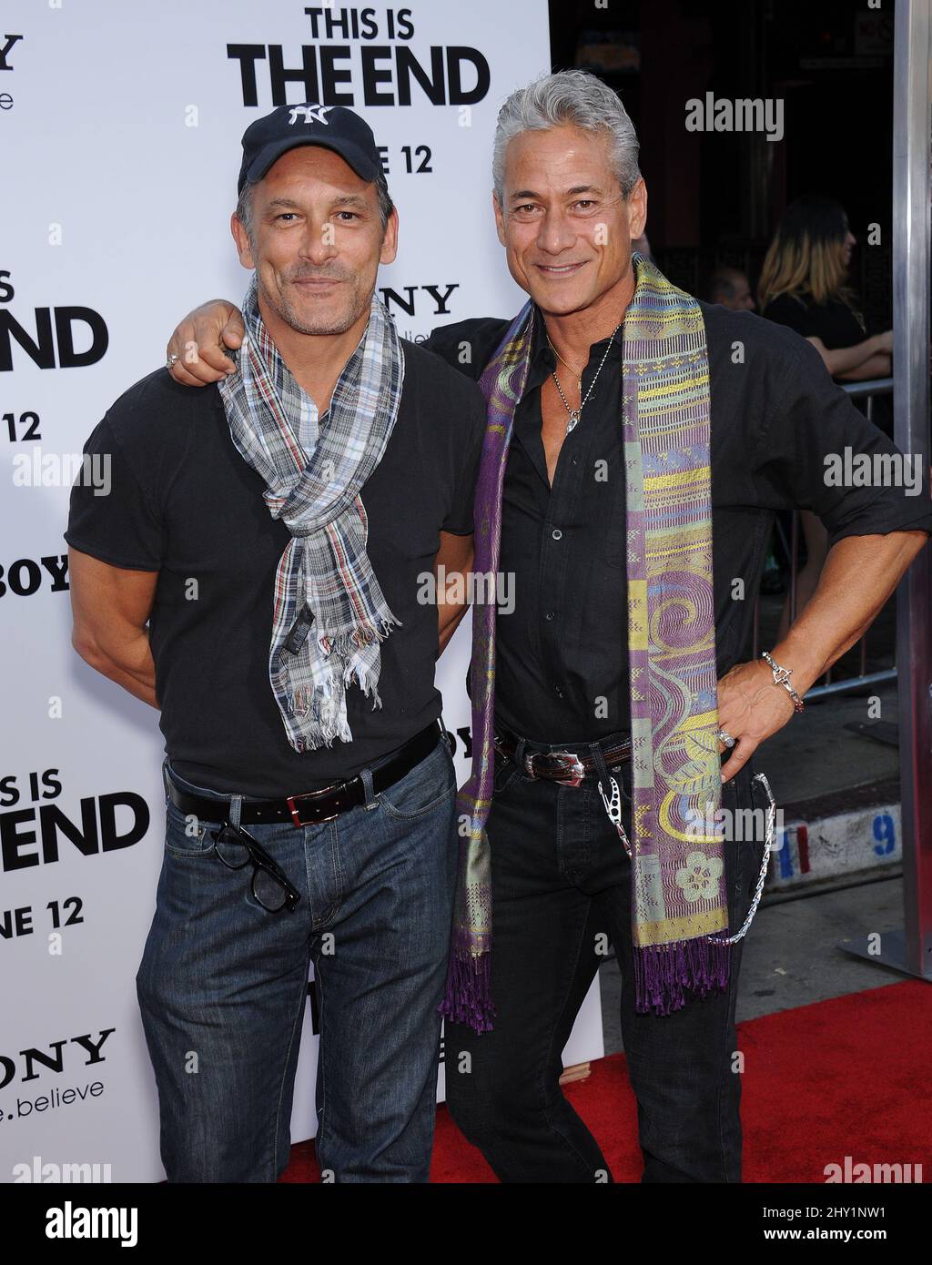Greg Louganis attending the "This Is The End" premiere held at Village ...