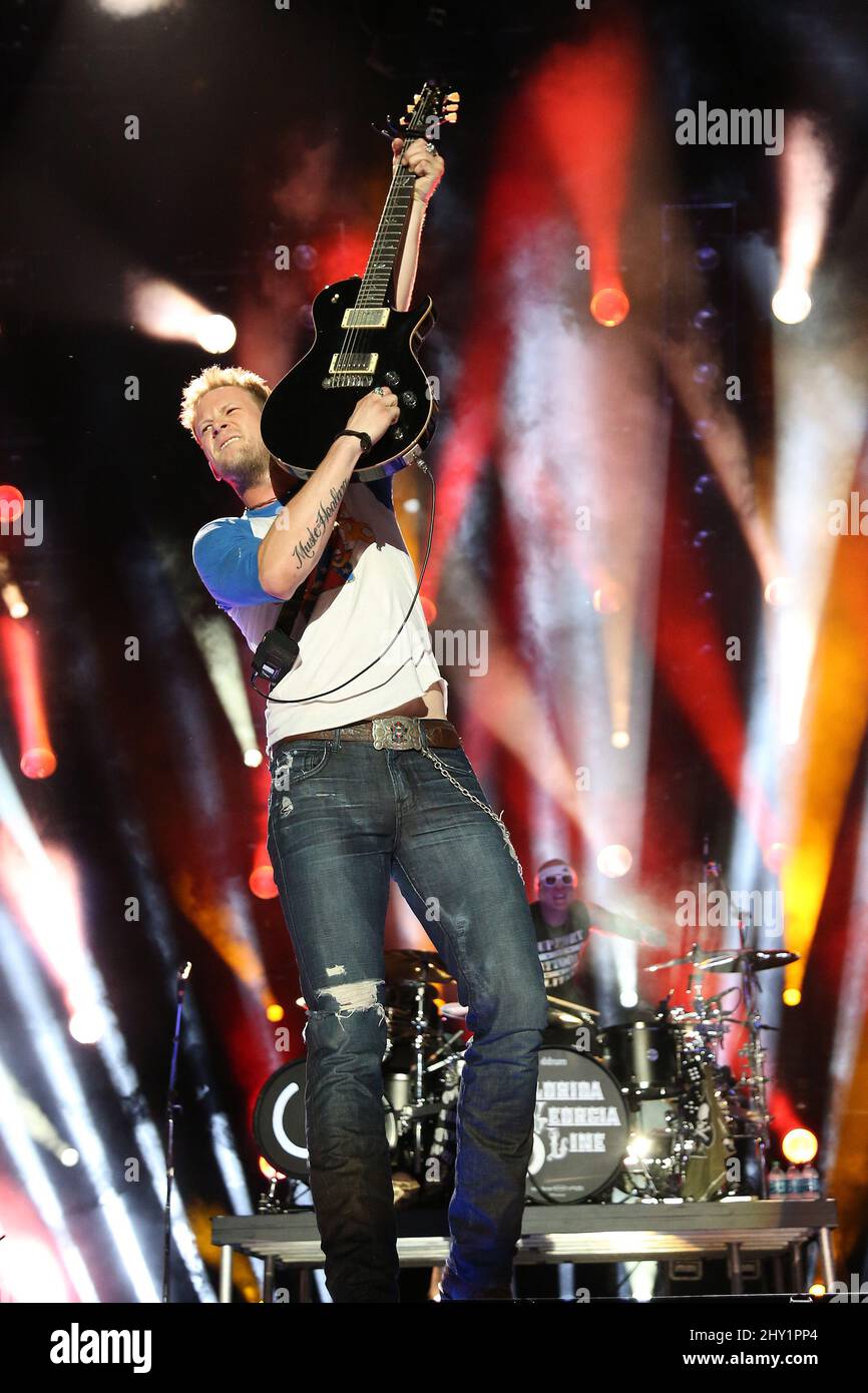 Brian Kelley of Florida Georgia Line on stage during the 2013 CMA Music ...