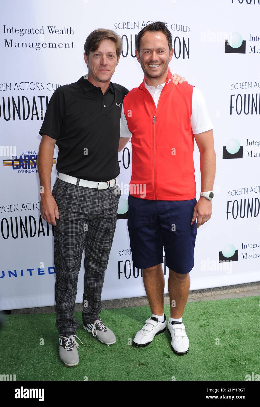 Kevin Rahm and Greg Ellis attending the 4th Annual SAG Golf Classic at ...
