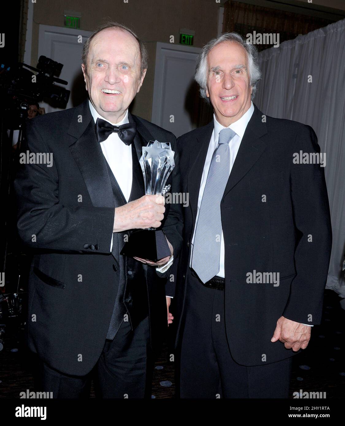 Bob Newhart and Henry Winkler at the Press Room of the 3rd Annual ...