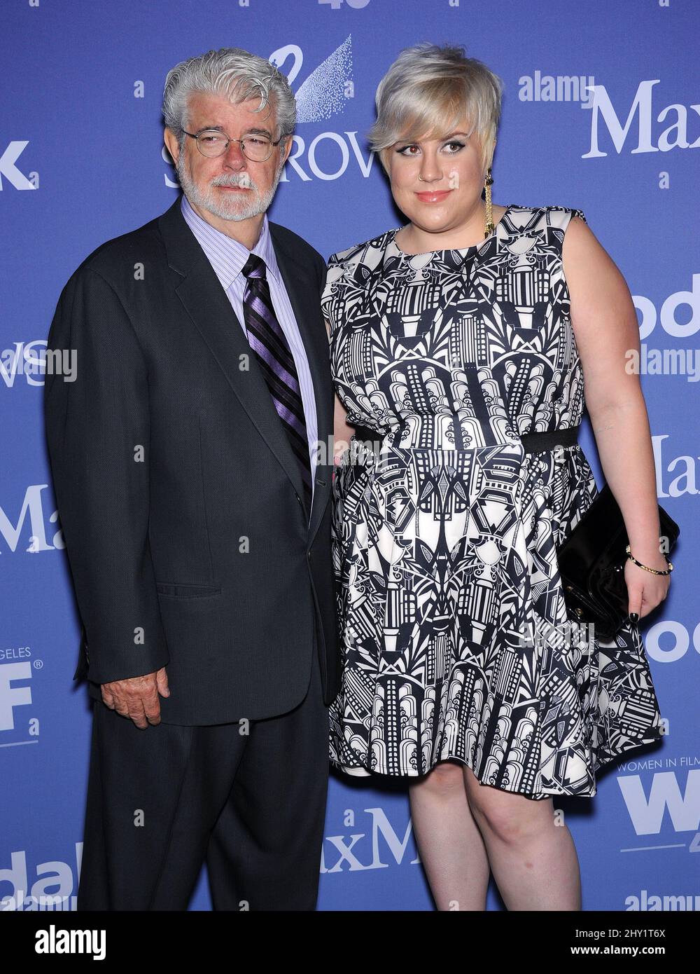 George Lucas & daughter Katie arrives at Women in Film's 2013 Crystal ...