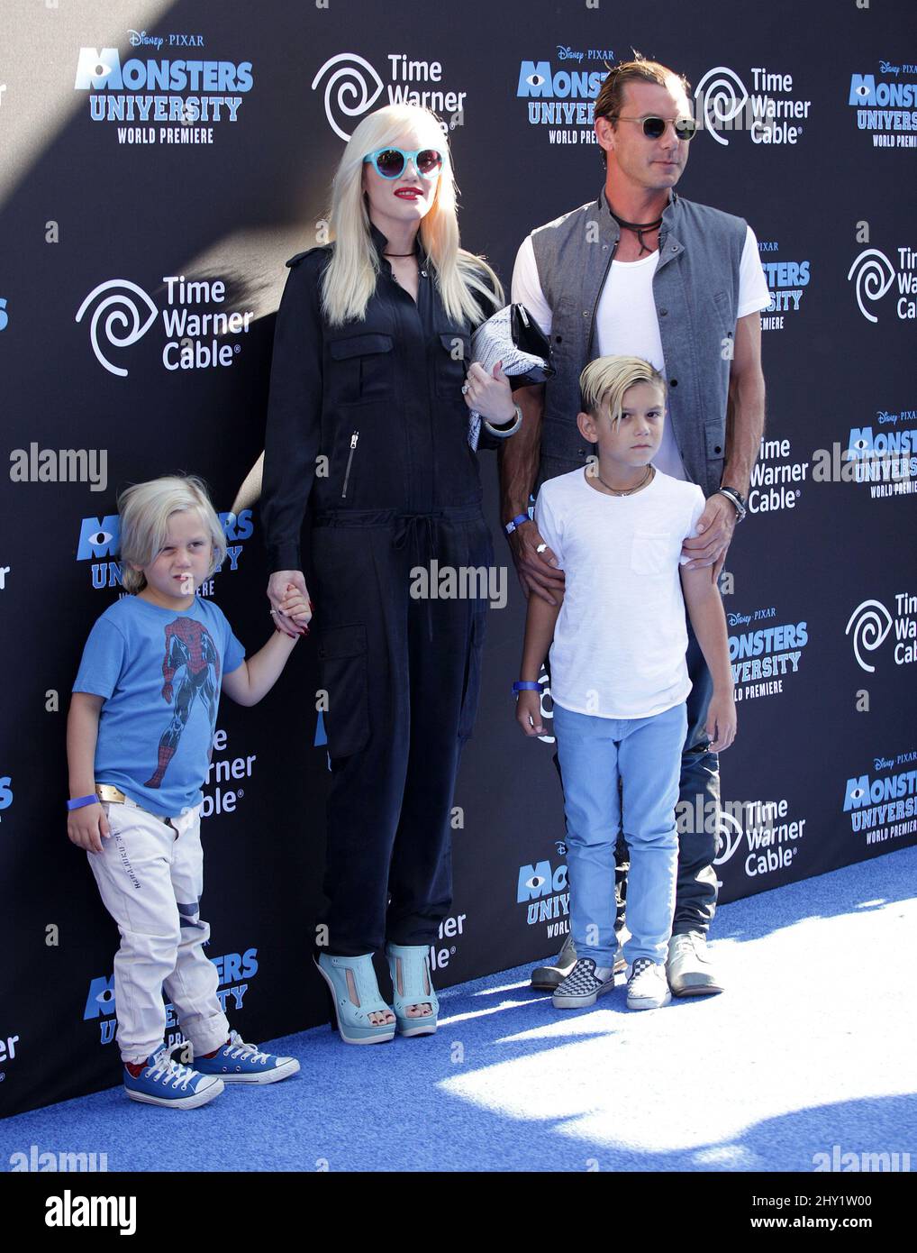 Gwen Stefani, Gavin Rossdale, Kingston & Zuma attending the premiere of ...