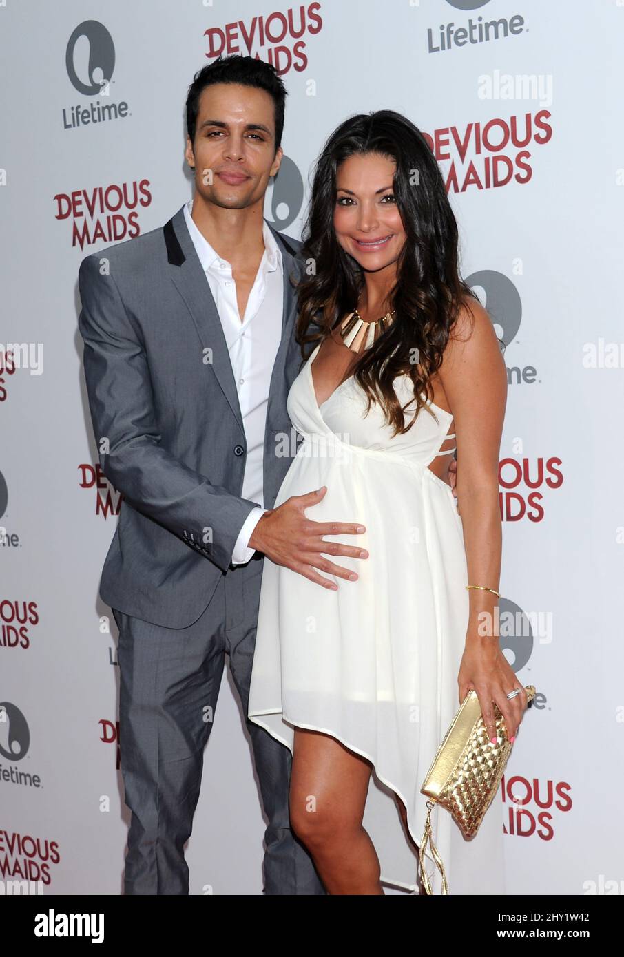 Matt Cedeno and Erica Franco Cedeno attending the premiere of "Devious ...
