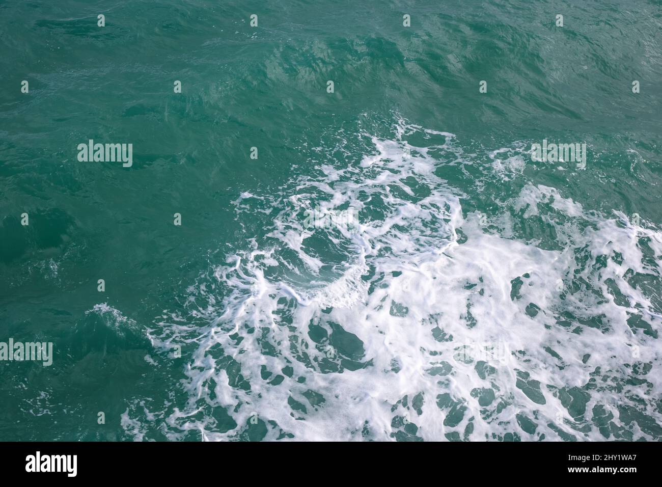 marine stormy sea view from above. Texture of water with foam Stock ...