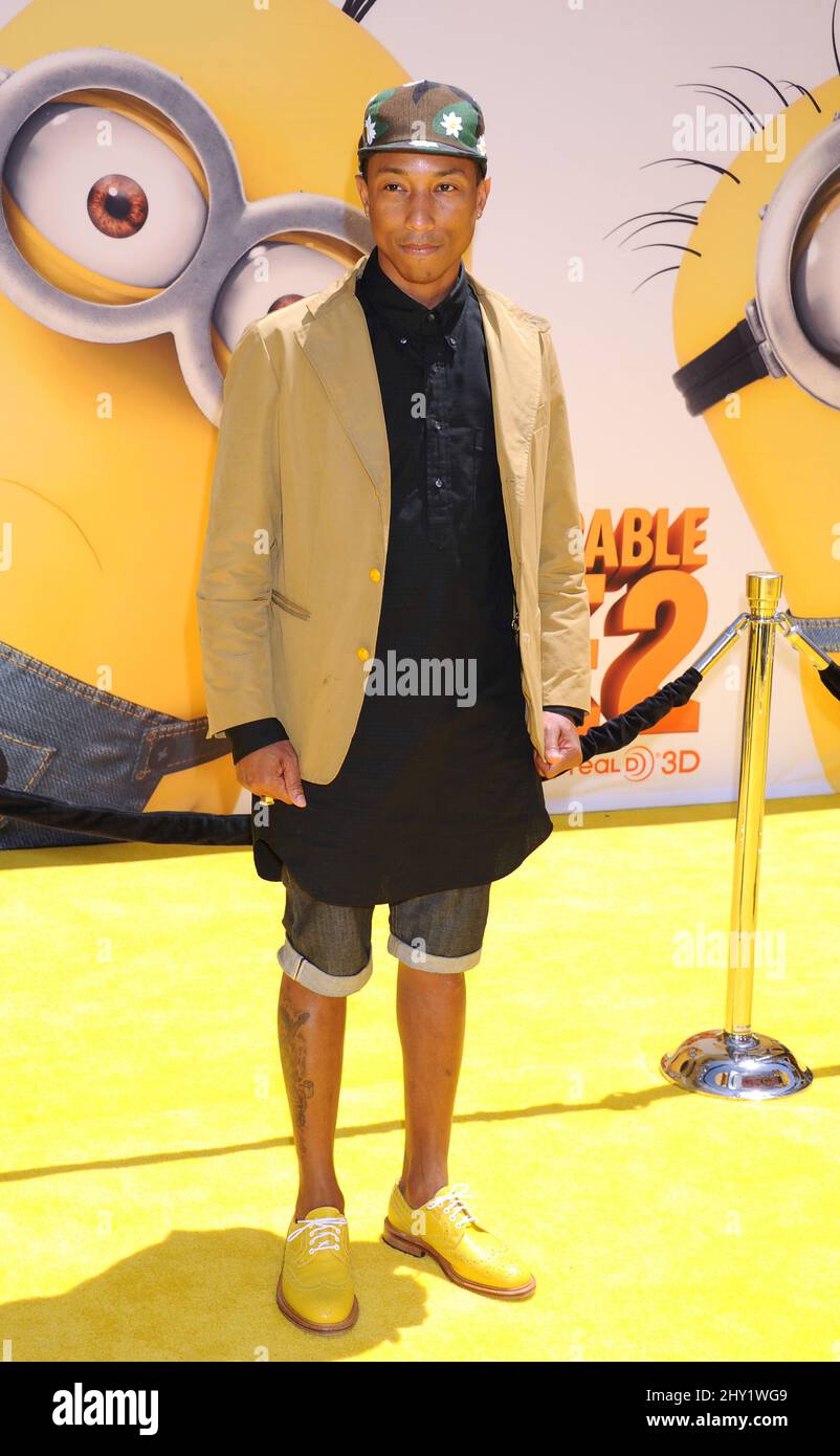 Pharrell Williams attending the "Despicable Me 2" premiere held at ...