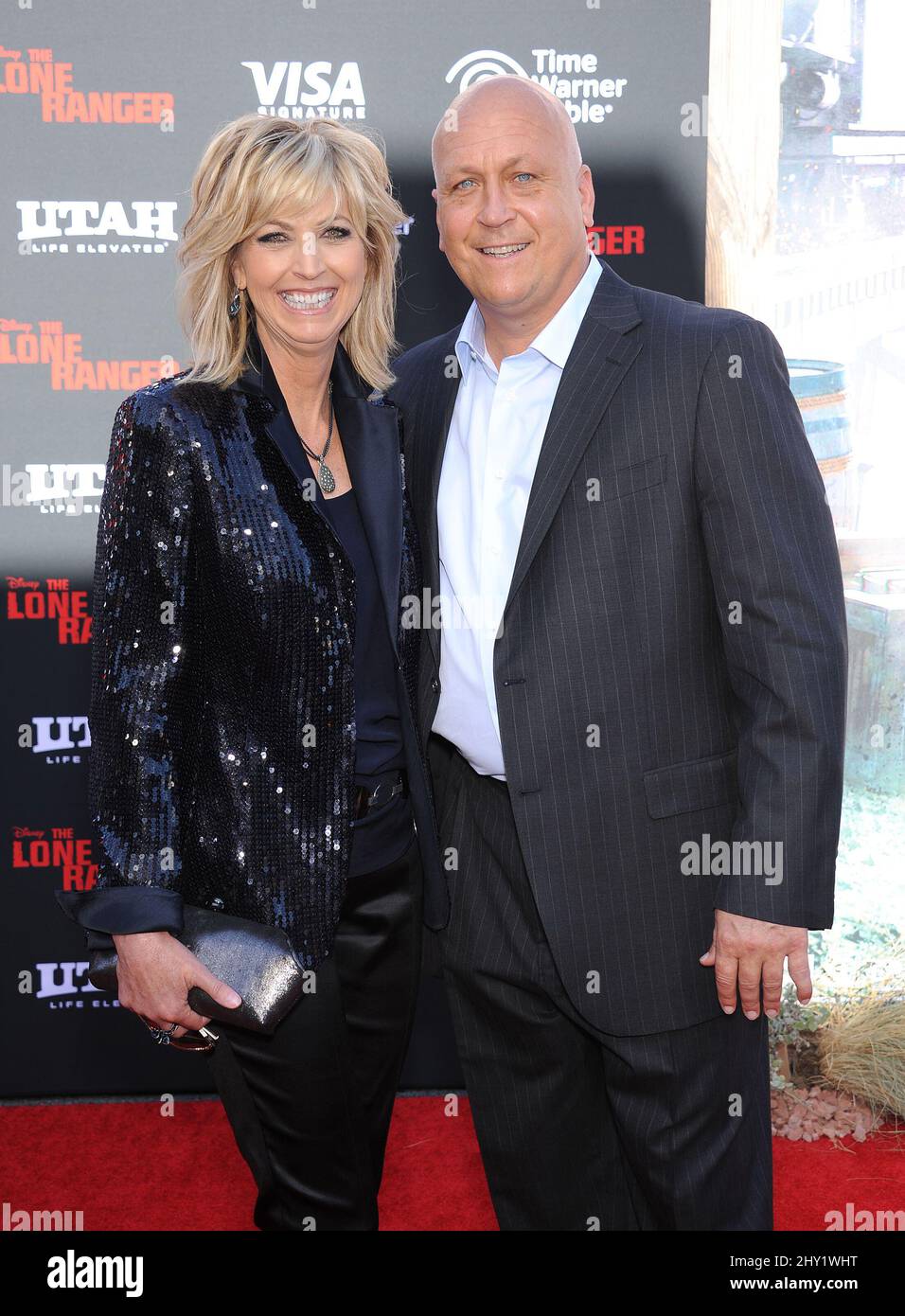 Cal Ripkin Jr. & wife Kelly attending "The Lone Ranger" World Premiere ...