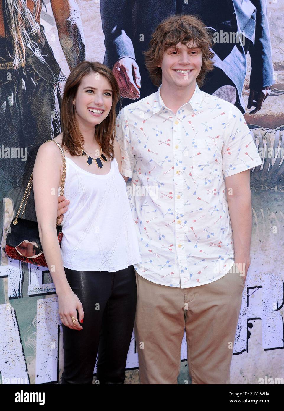 Emma Roberts & Evan Peters attending "The Lone Ranger" World Premiere ...