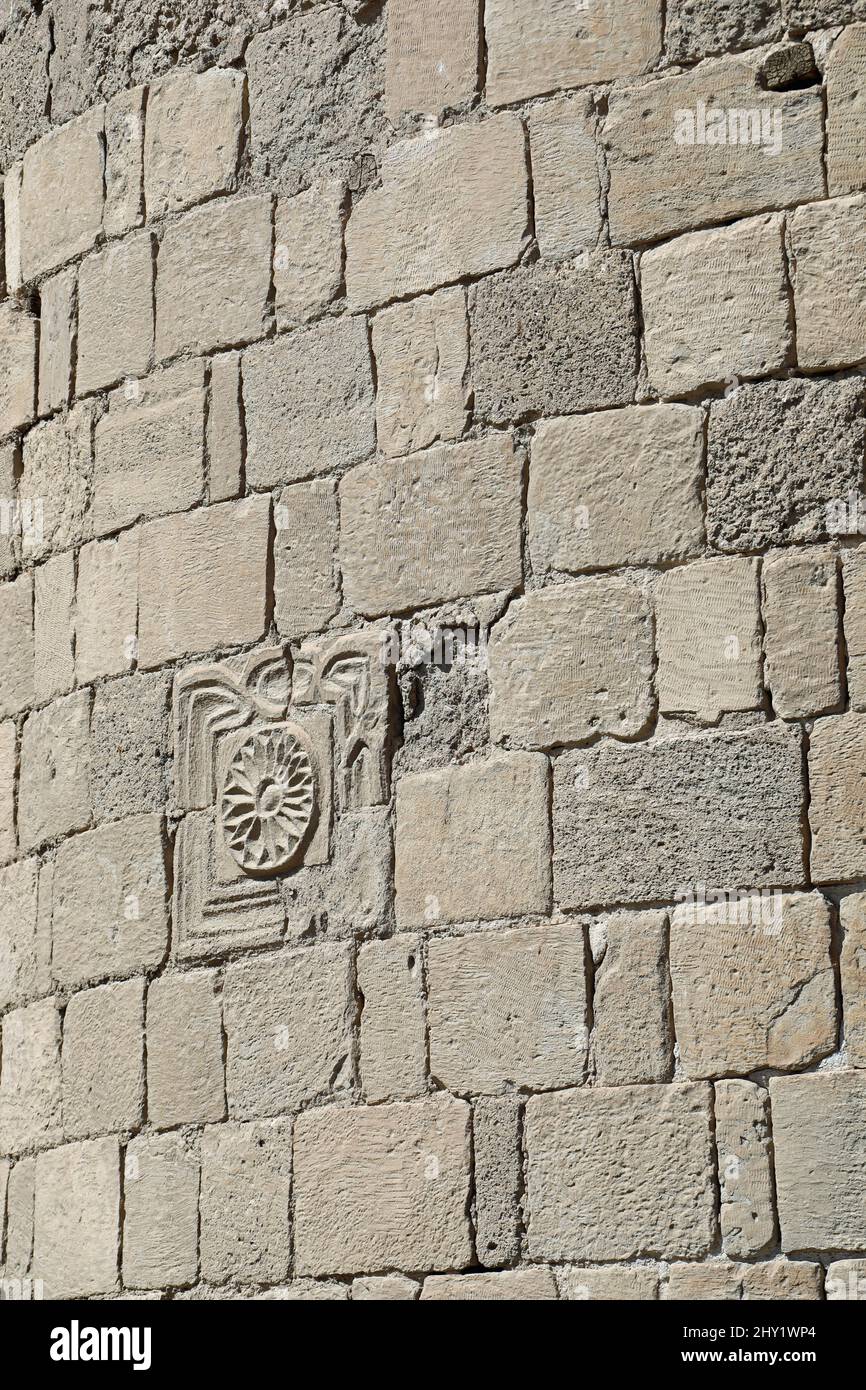 Stonework detail of Aqaba Fortress Stock Photo - Alamy