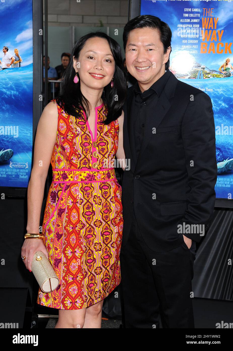 Ken Jeong and Tran Jeong attending the premiere of 'The Way Way Back ...