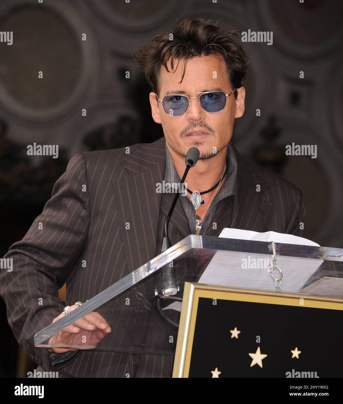Johnny Depp during the Jerry Bruckheimer Hollywood Walk of Fame ...