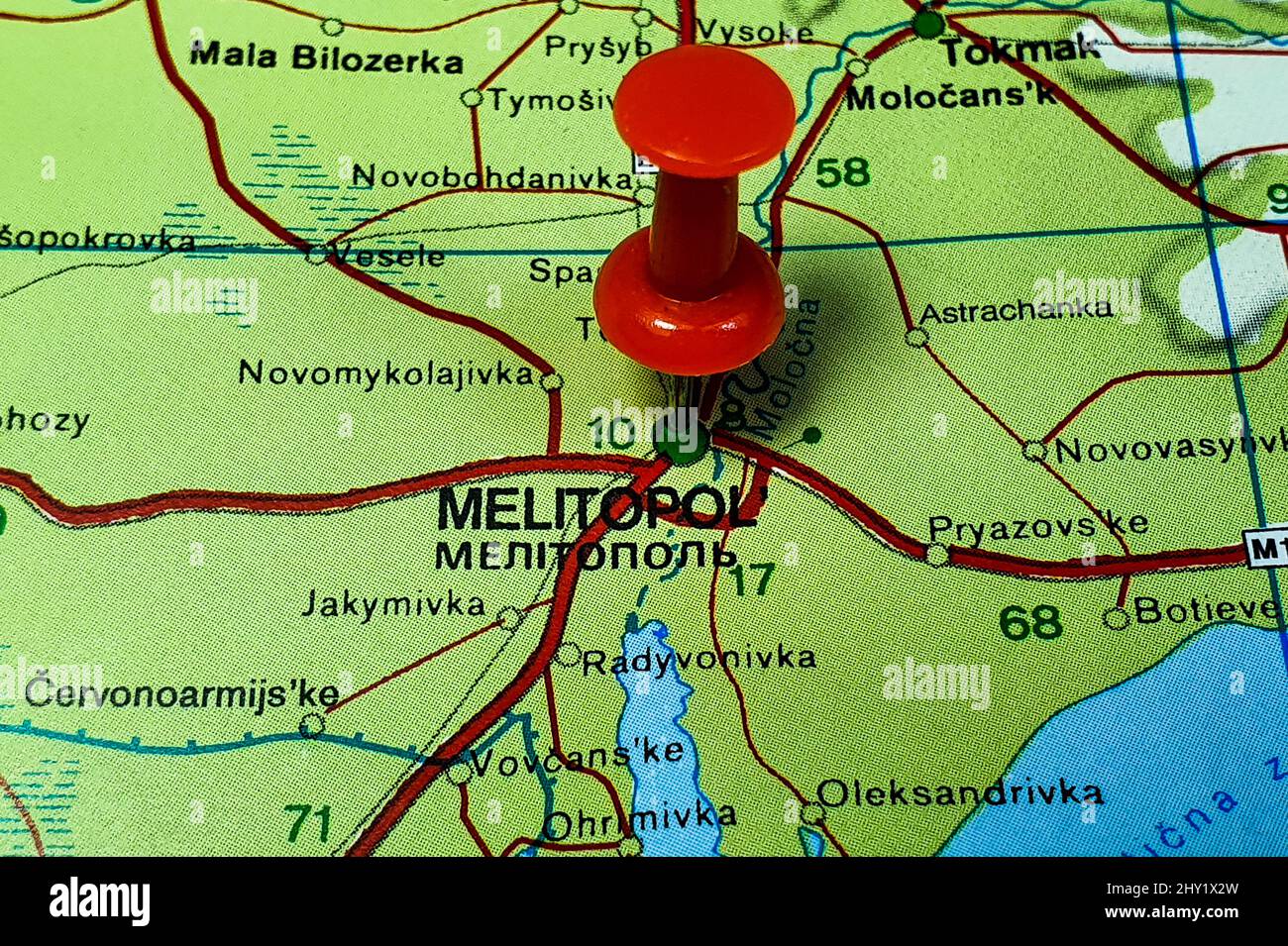 Melitopol ukraine map hi-res stock photography and images - Alamy