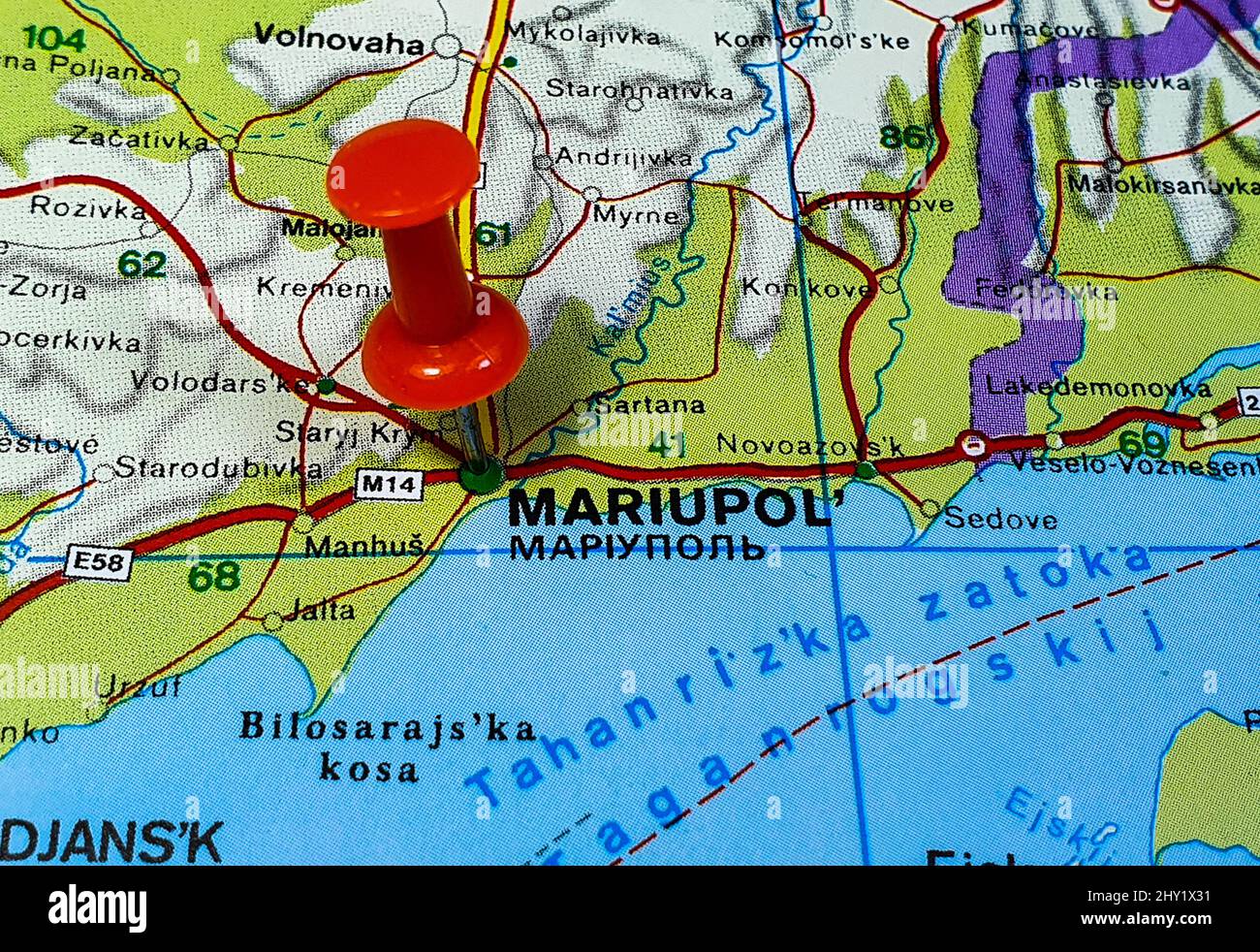 Mariupol map hi-res stock photography and images - Alamy