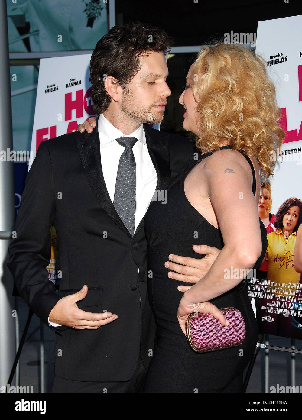 Virginia Madsen and Nick Holmes attends "The Hot Flashes" premiere held ...