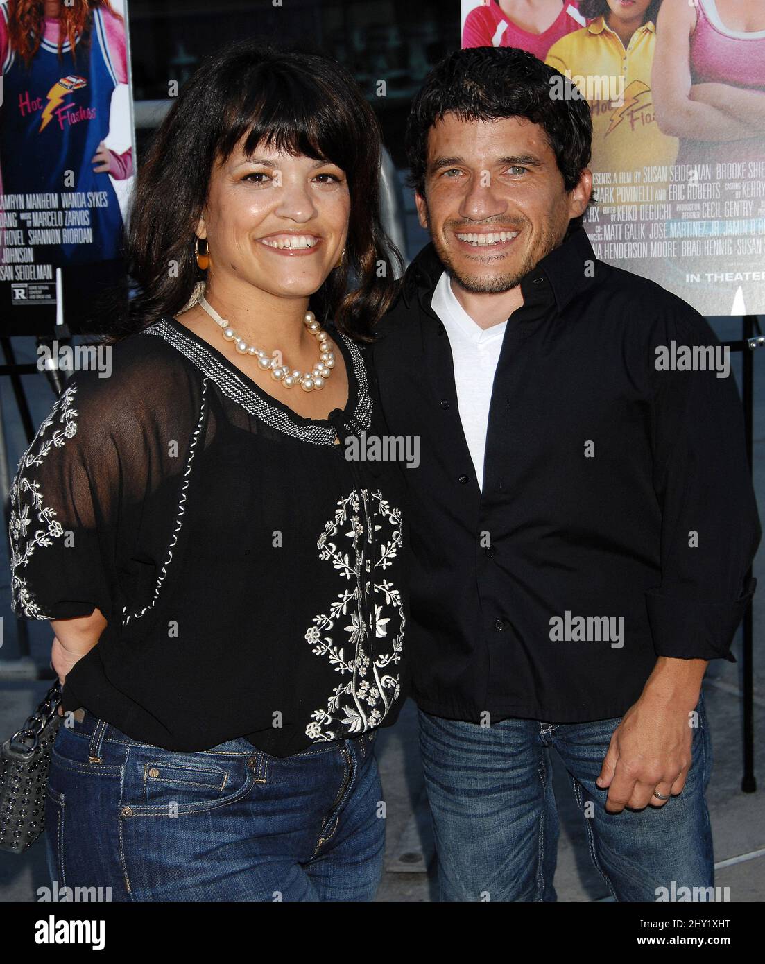 Mark Povinelli And Heather Davis Attends The Hot Flashes Premiere Held At The Arclight Cinemas