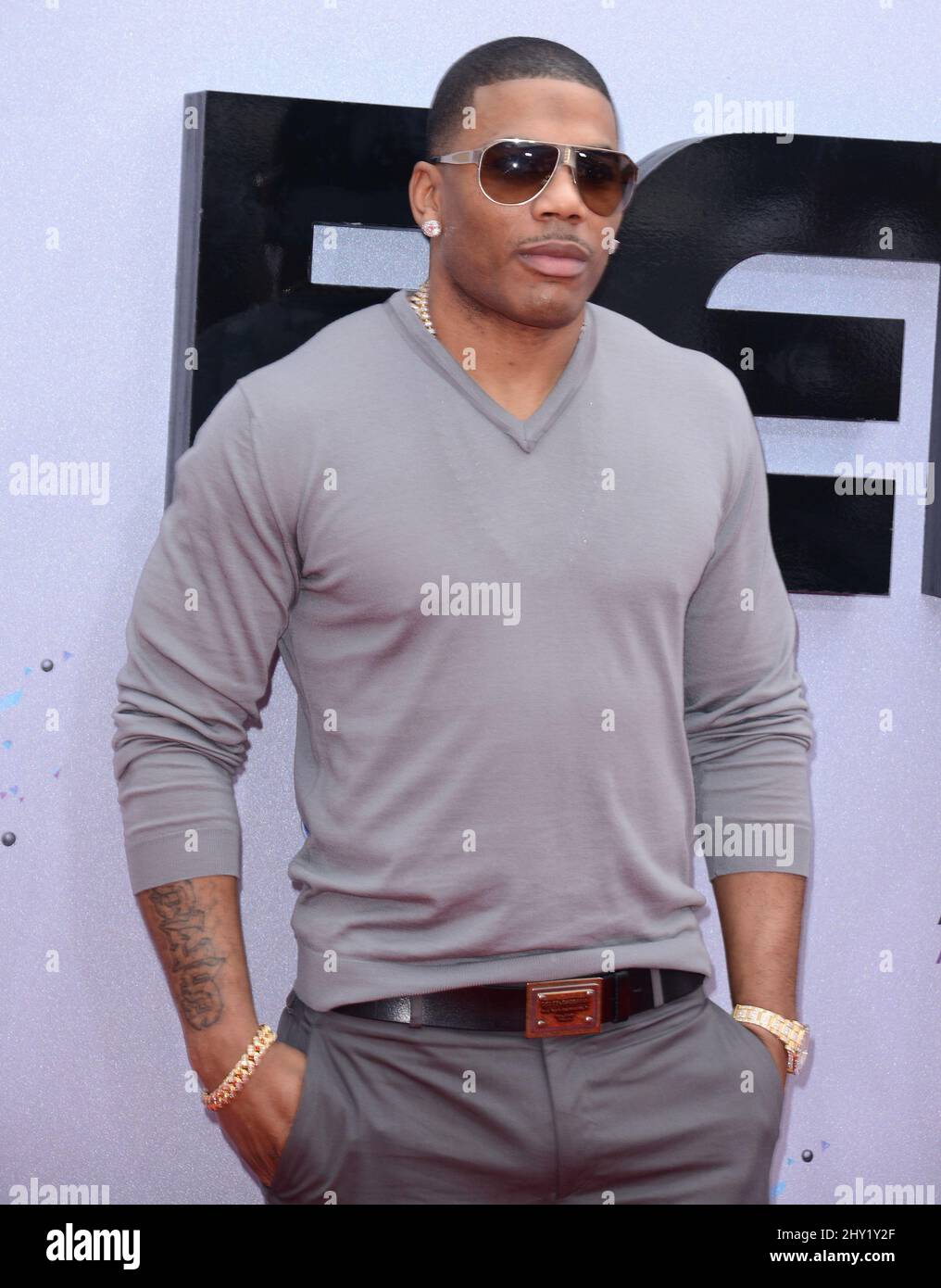 Nelly arrives at the BET Awards at the Nokia Theatre on Sunday, June 30 ...