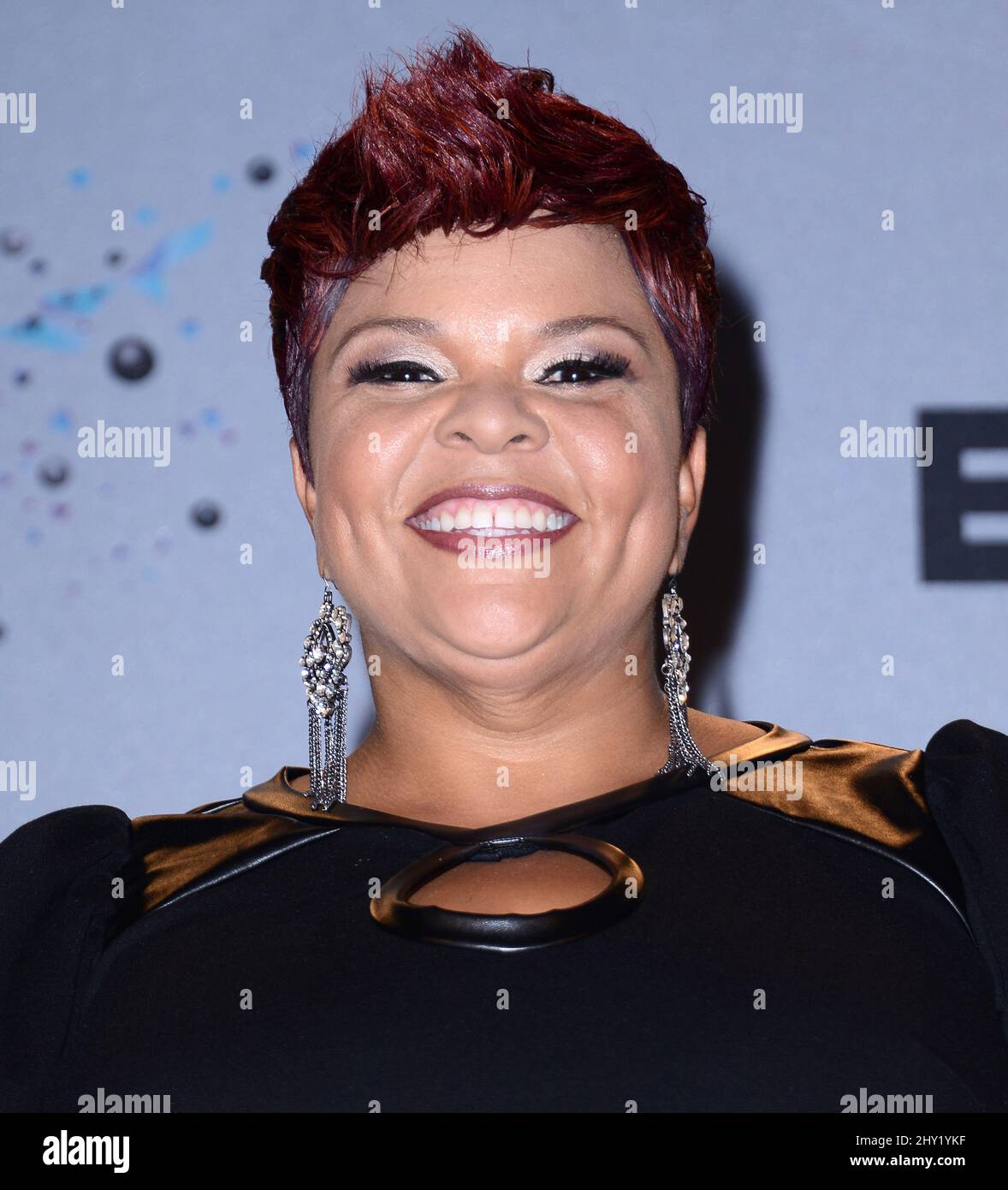 Tamela Mann poses backstage at the BET Awards at the Nokia Theatre on ...