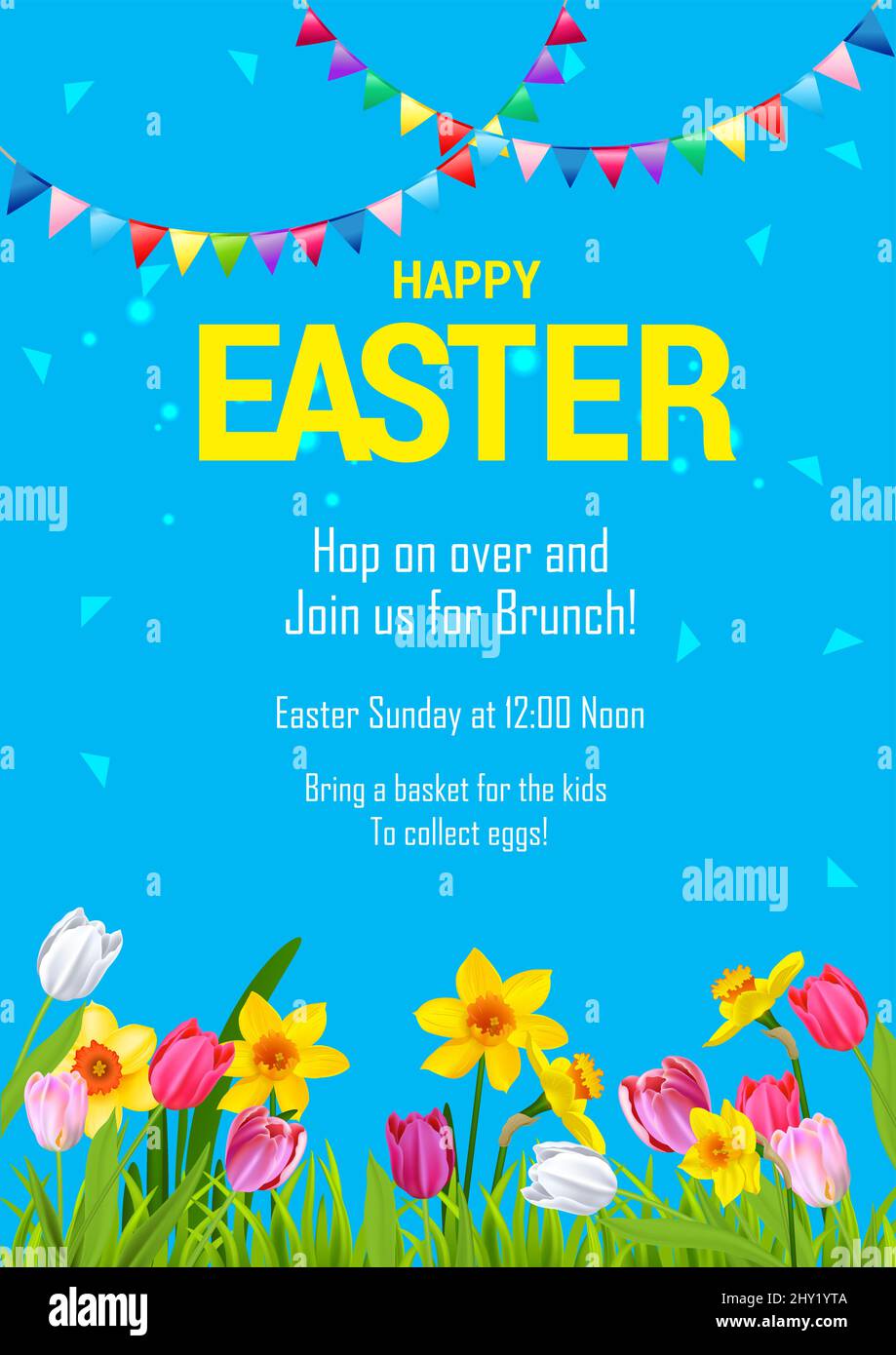 Happy Easter poster Stock Vector Image & Art - Alamy