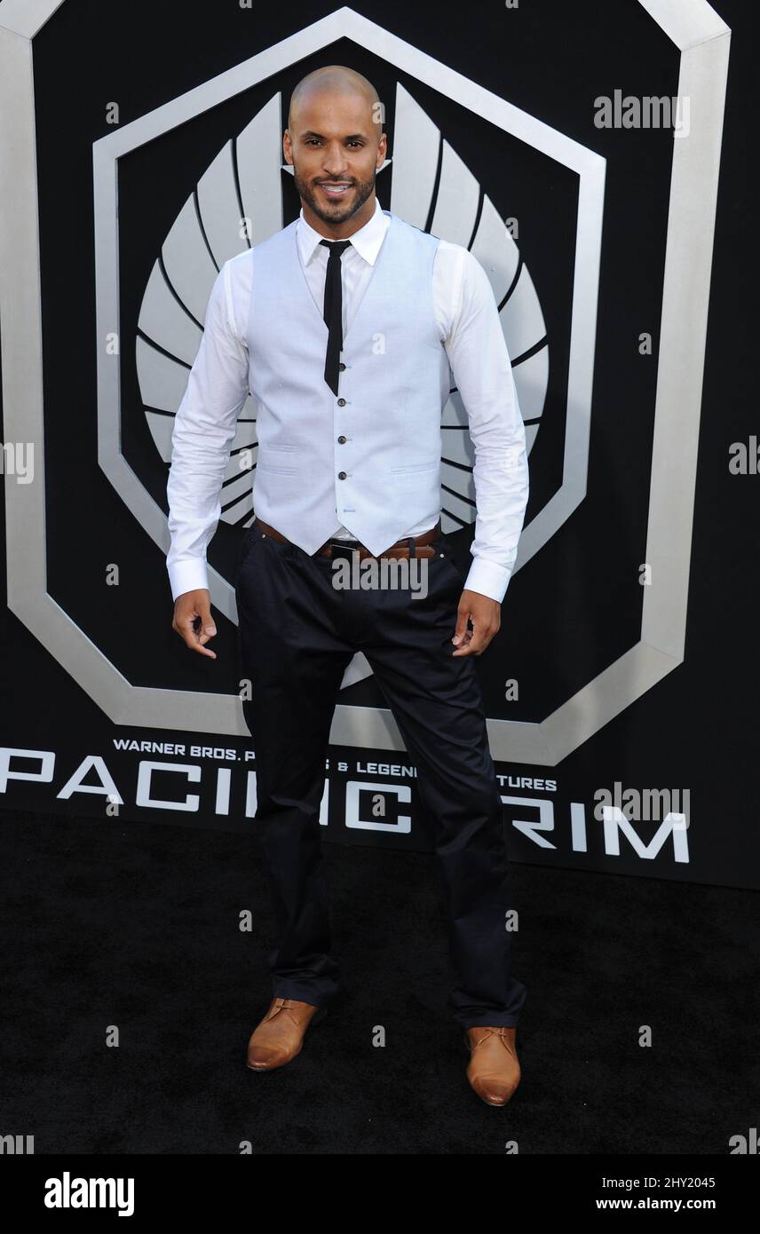 Ricky Whittle arriving of the premiere of Pacific Rim held at the Dolby ...