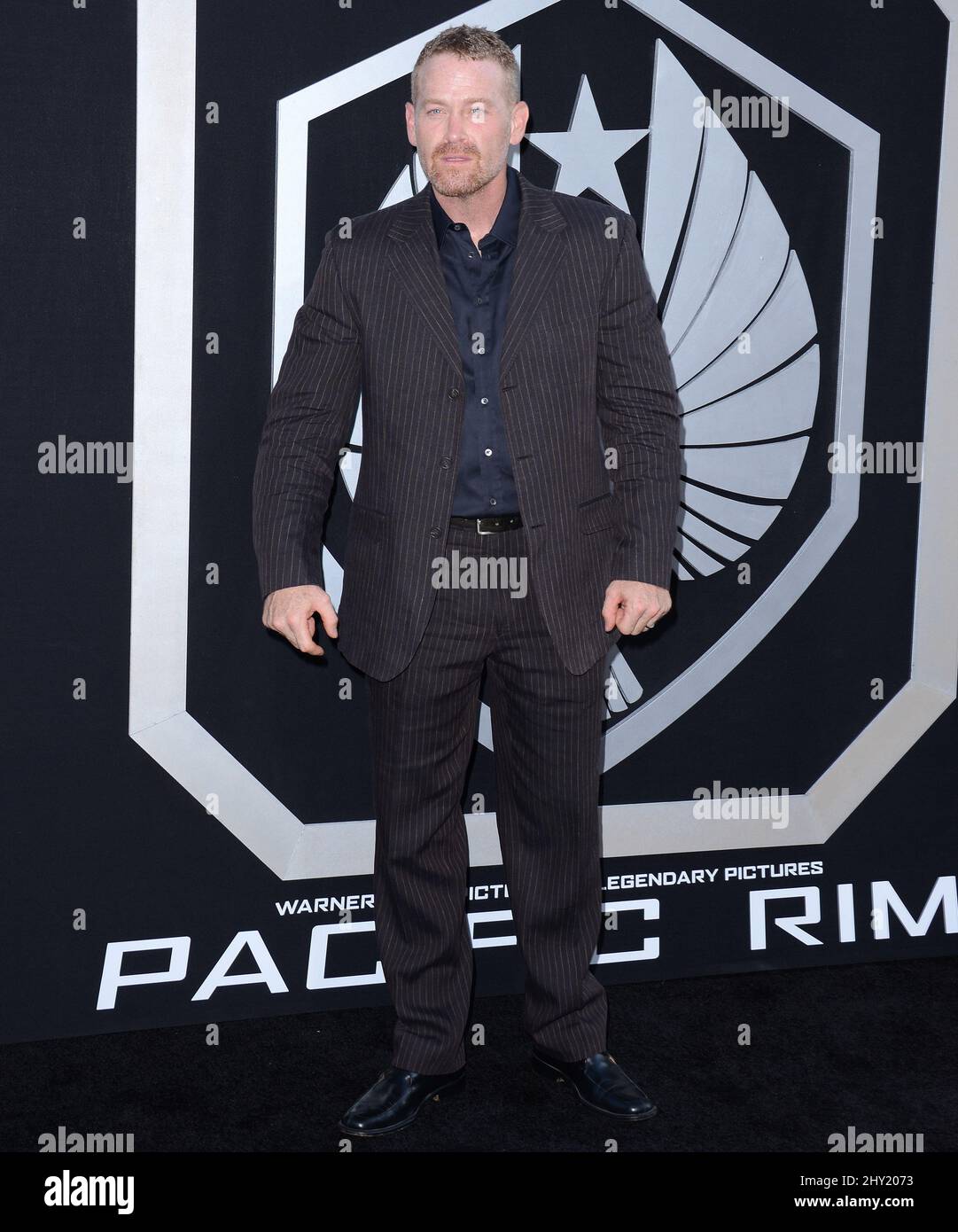 Max Martini attending the Pacific Rim premiere in Los Angeles, CA, USA ...