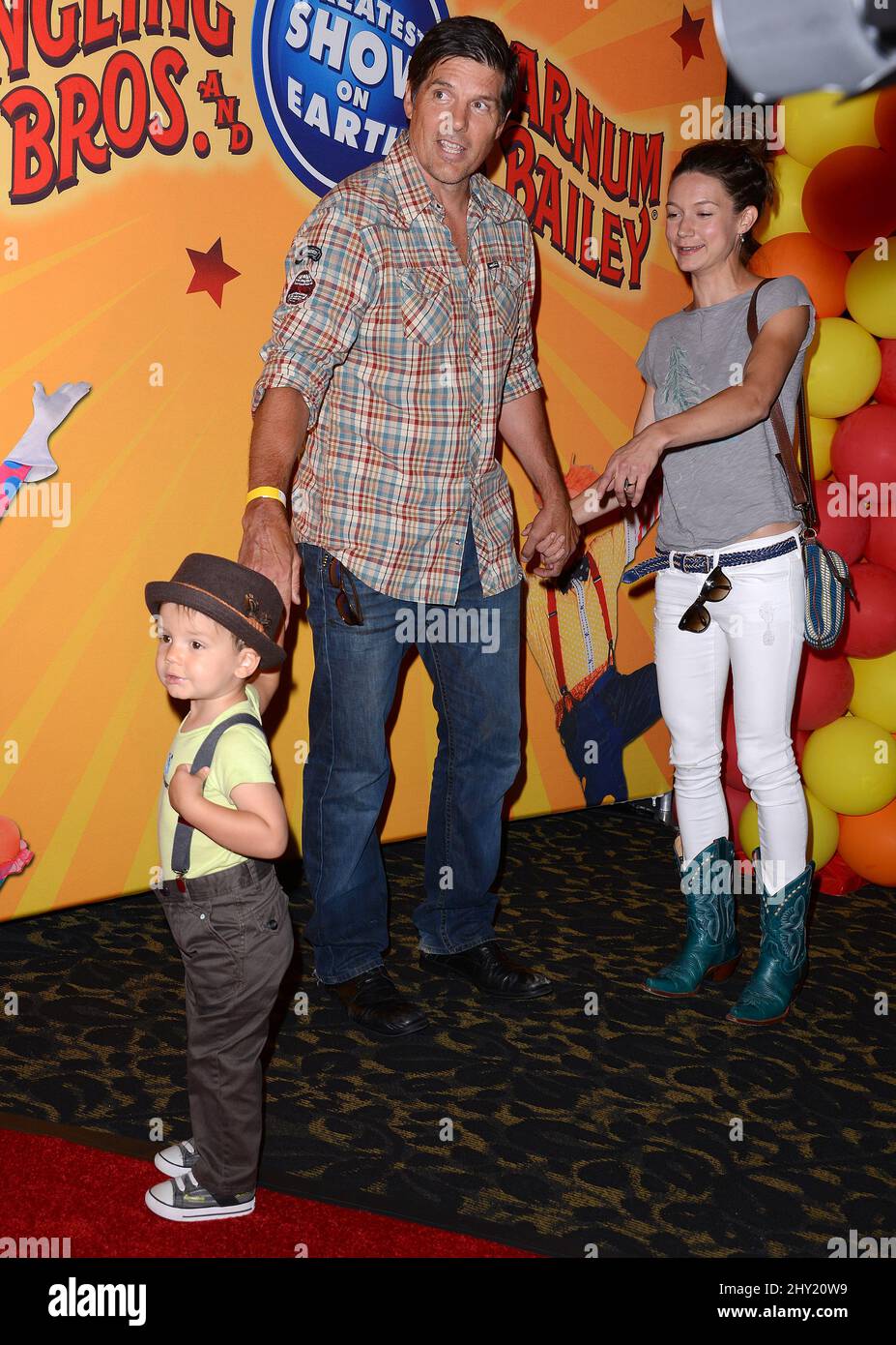 Paul Johansson, Gabriela Oltean at "Ringling Bros. and Barnum & Bailey ...