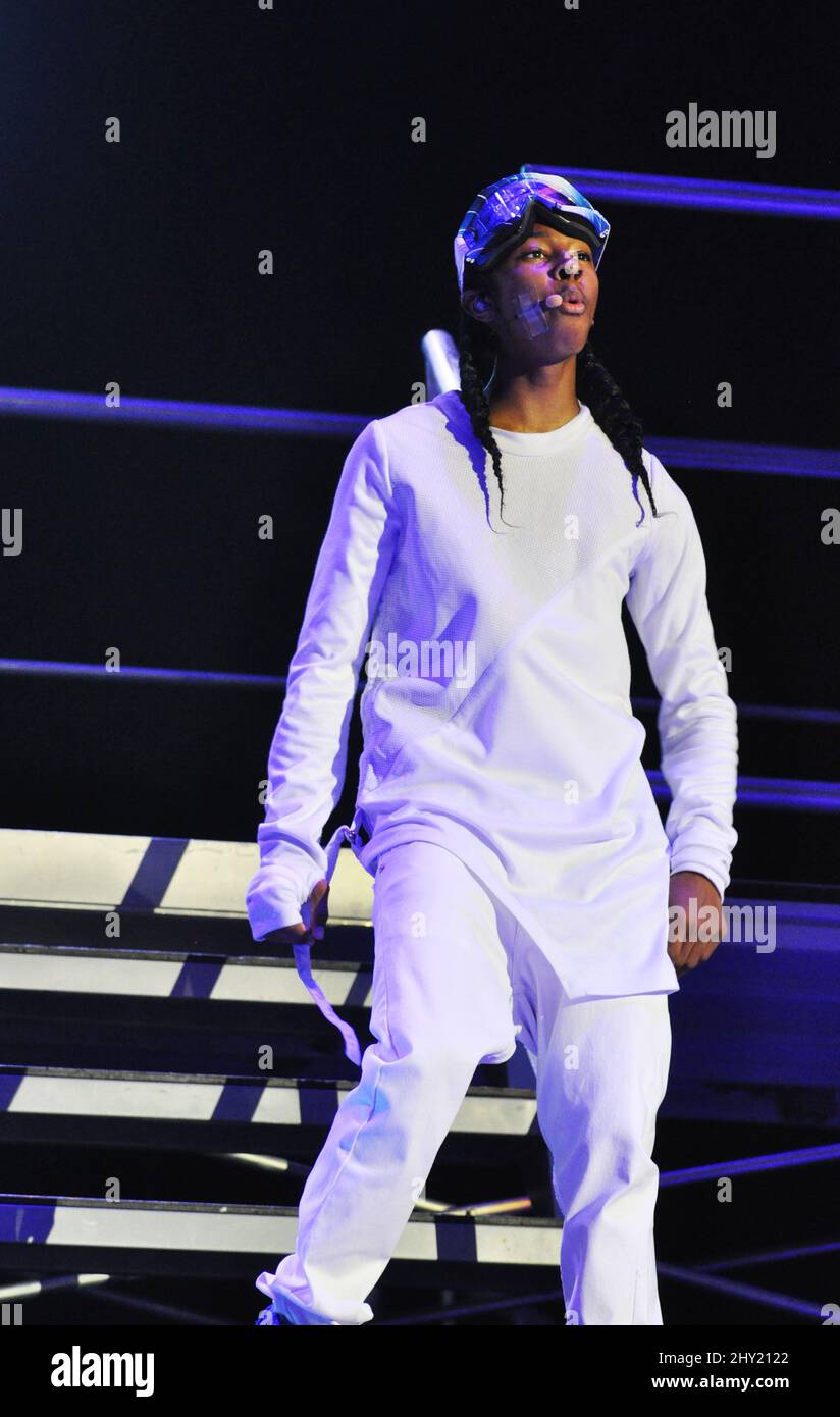 Mindless Behavior performing at the All Around The World Tour in ...