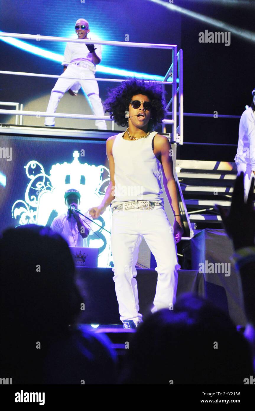 Mindless Behavior performing at the All Around The World Tour in ...