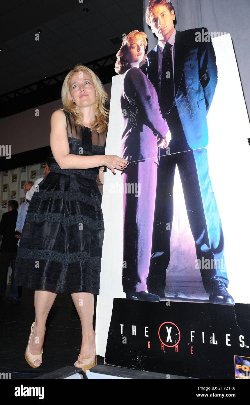 Gillian Anderson during Comic-Con 2013 held at the San Diego Convention ...