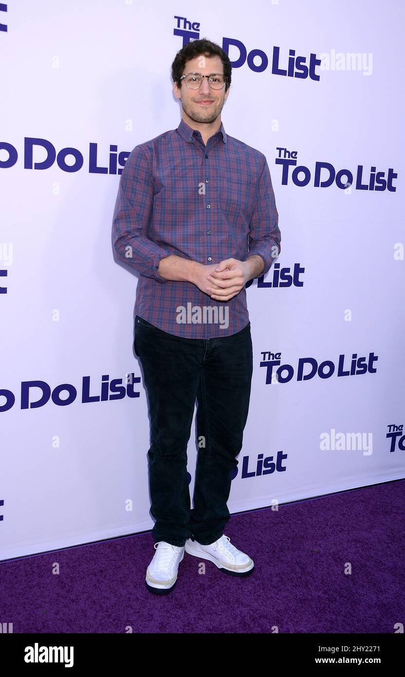 Adam Samberg attending "The To Do List" premiere held at the Regency ...
