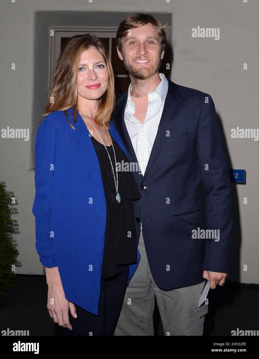Aaron Staton and Connie Fletcher arriving for the premiere of Breaking ...