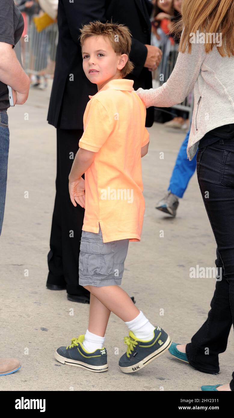 Jayden Federline attending the premiere of "The Smurfs 2" in Los ...