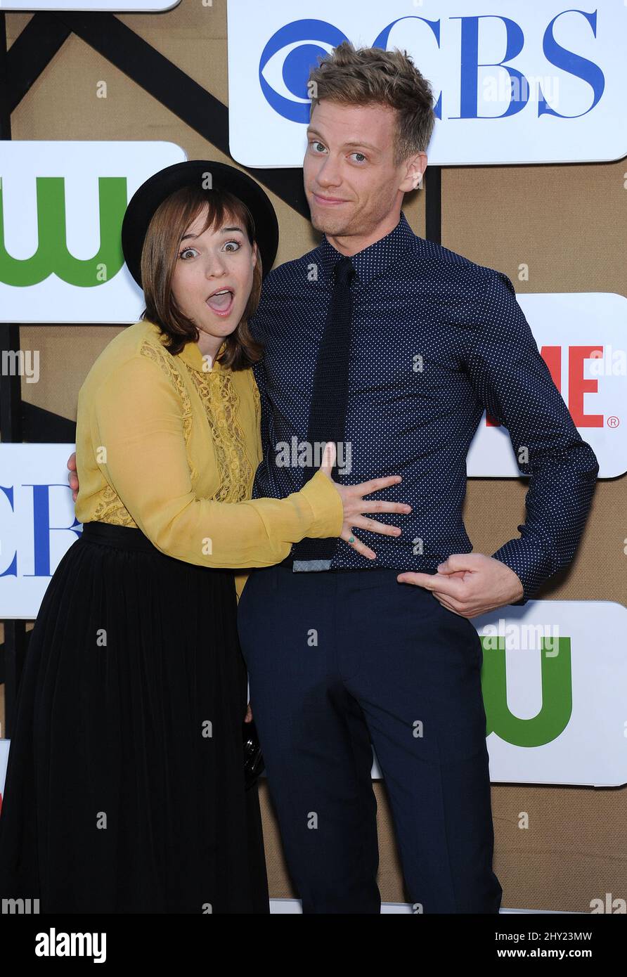 Renee Felice Smith & Barrett Foa attends the CBS, Showtime and The CW ...
